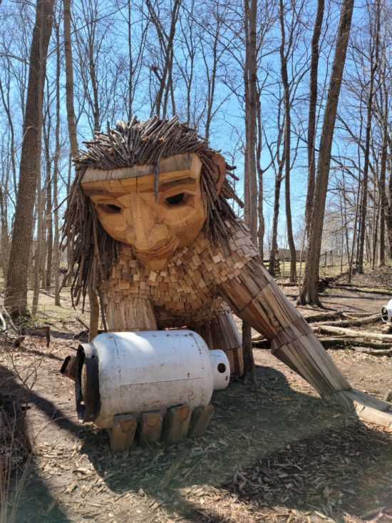 Visit the Giant Trolls at Aullwood Audubon in Dayton, Ohio